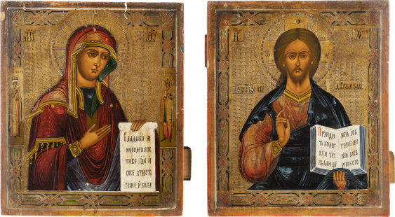 TWO ICONS FROM A DEISIS: CHRIST PANTOKRATOR AND THE MOTHER