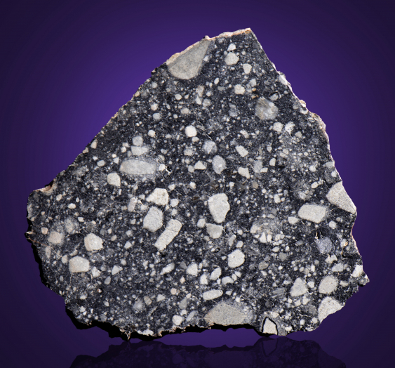 NWA 12691 — PARTIAL SLICE OF A MOON ROCK — Katalog Deep Impact: Lunar ...