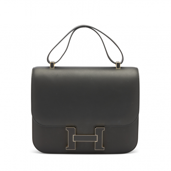 A LIMITED EDITION BLACK SOMBRERO LEATHER CARTABLE CONSTANCE 29 WITH ...