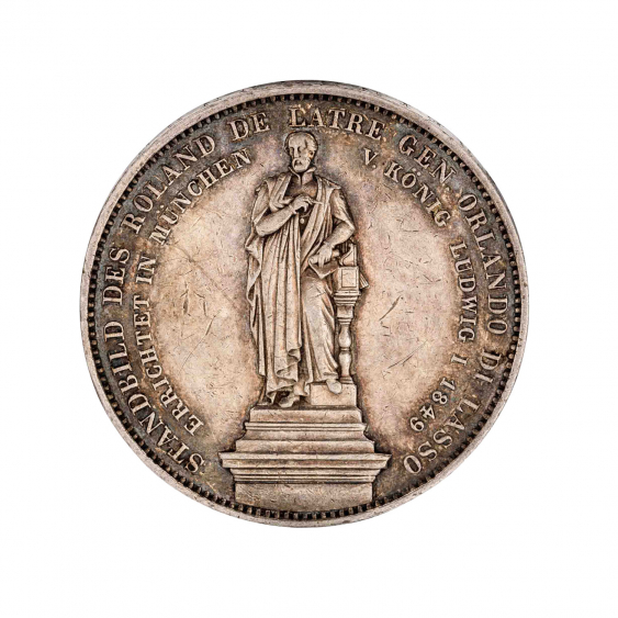Bavaria - Rare history double thaler 1849,
