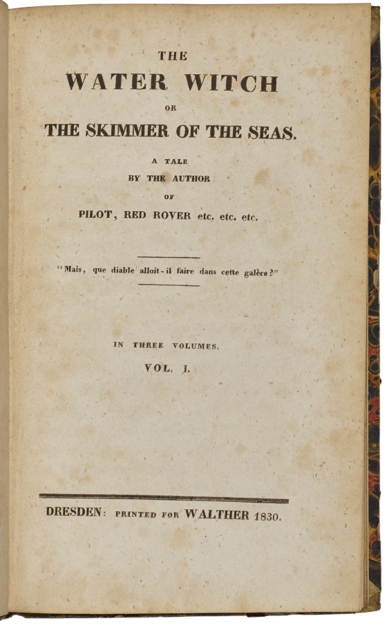 The Water Witch or the Skimmer of the Seas — Katalog The Bruce M ...