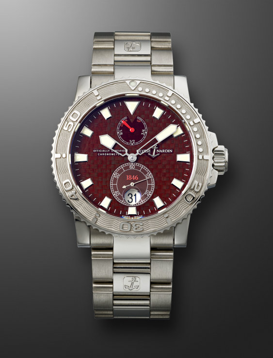 ULYSSE NARDIN, STAINLESS STEEL 'MARINE DIVER CHRONOMETER', REF. 263-33